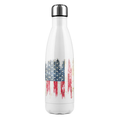 American Grunge Flag Stainless Steel Bottle Designer Style