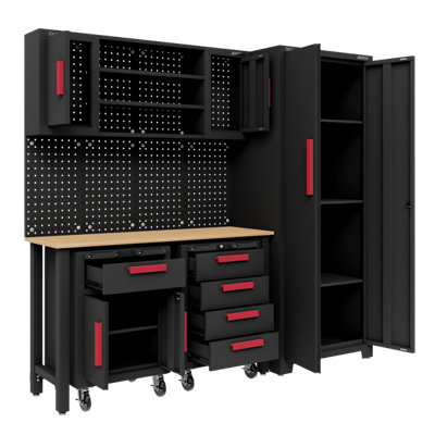 American Pro Complete Garage Storage System With Mobile Trolley x2 APMS12OP