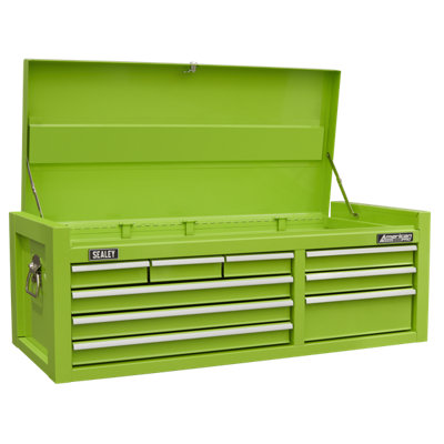 American Pro Topchest Tool Box 9 Drawer With Ball Bearing Slides Green ...
