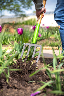 AMES High-Quality Carbon Steel Digging Garden Fork - L 111 cm x W 19 cm ...