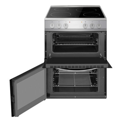 Amica AFC602SS 60cm Freestanding double cavity cooker with ceramic hob ...