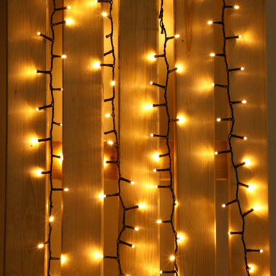 AMOS 1000 LED Warm White Christmas String Lights with Memory Function Timer