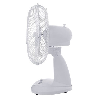 AMOS 12" Oscillating 3 Speed Desktop Desk Table Fan Portable Adjustable Electric Tilting Air ...