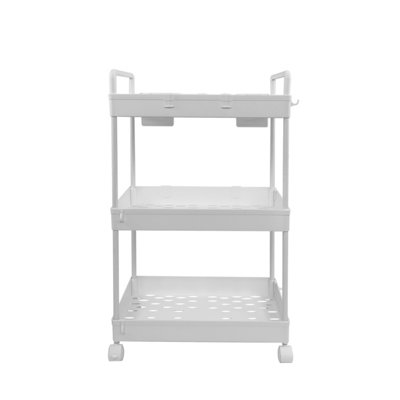 Buy AMOS 3 Tier Rolling Storage Trolley Multi-Purpose Utility Carts on Wheels | DIY at B&Q