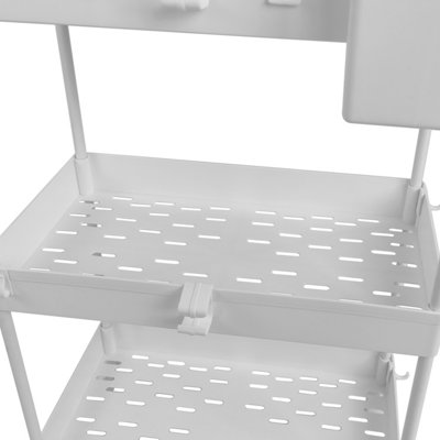 AMOS 3 Tier Rolling Storage Trolley Multi-Purpose Utility Carts on Wheels