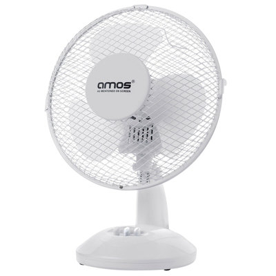 AMOS 9" Oscillating 3 Speed Desktop Desk Table Fan Portable Adjustable Electric Tilting Air ...