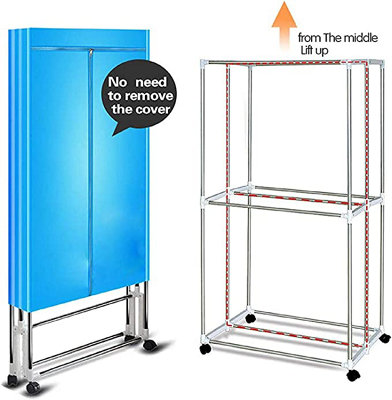 AMOS Eezy-Dry Electric Heated Clothes Dryer With Cover