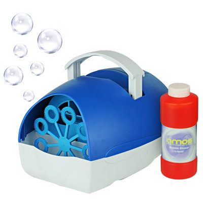 AMOS Electric Bubble Blower Machine - Blue | DIY at B&Q