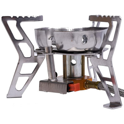 AMOS Foldable Mini Outdoor Camping Gas Stove Burner with Ring Automatic ...