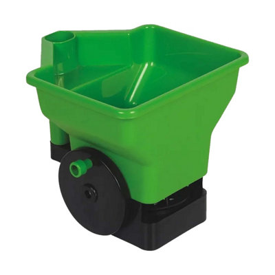AMOS Handheld Manual Rotary Seed Spreader - Green | DIY at B&Q