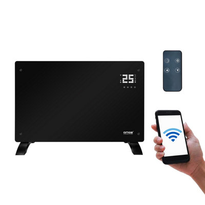 AMOS Smart Electric Glass Panel Heater 2000W Wifi Enabled Digital ...