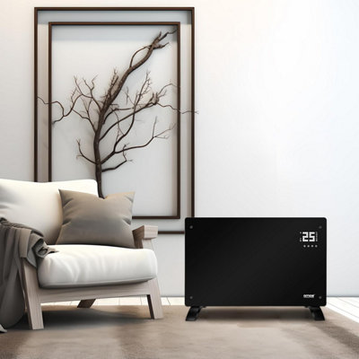 AMOS Smart Electric Glass Panel Heater 2000W Wifi Enabled Digital ...