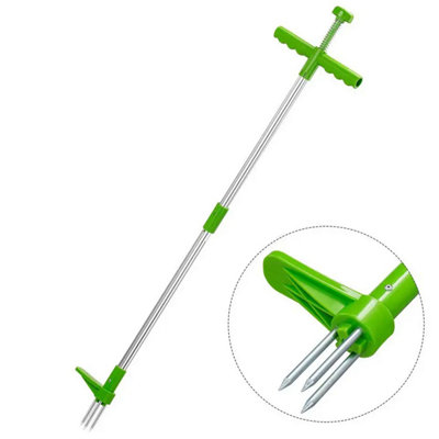 AMOS Weed Twister Push Twist & Pull Claw Garden Lawn Easy Root Remover ...