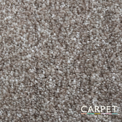 Amour Suede Grey Saxony Carpet 3.5m x 4m