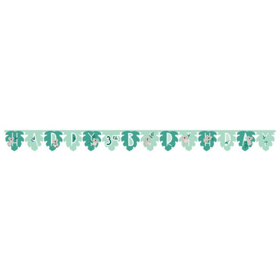 Amscan Add-An-Age Jumbo Happy Birthday Banner Green (One Size)