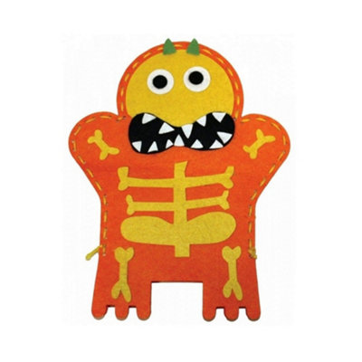 Amscan Boo Crew Hand Puppet Craft Set Orange/Yellow (One Size)