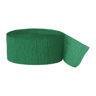 Amscan Crepe Paper Roll Streamers Festive Green (One Size)