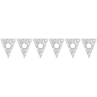 Amscan Customisable Bunting Silver (One Size)