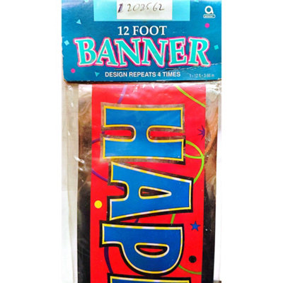Amscan Happy Birthday Banner Red/Blue (One Size)