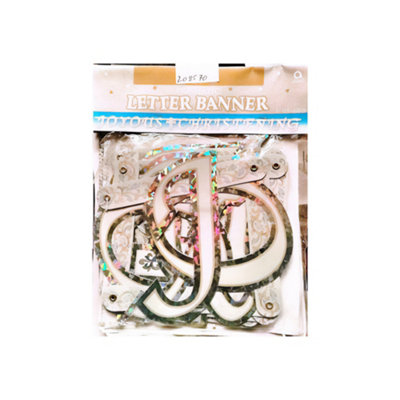 Amscan Joyous Letter Christening Banner Pink (One Size)