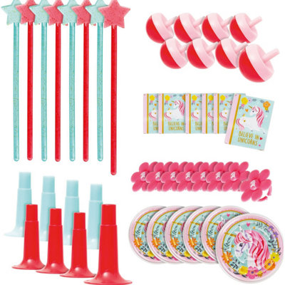Amscan Magical Unicorn Party Favours (Pack of 48) Multicoloured (One Size)