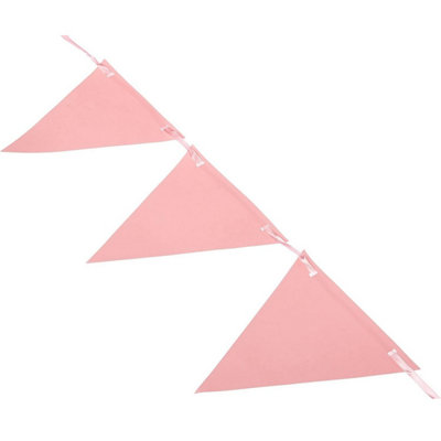 Amscan Paper Pennant Banner Baby Pink (One Size)