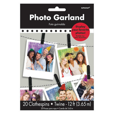 Amscan Plastic Photograph Garland Multicoloured (One Size) | DIY at B&Q