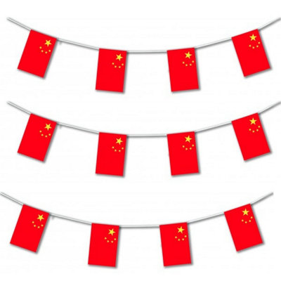 Amscan Pride Pion Chinese Flag Party Bunting Red/Yellow (S)