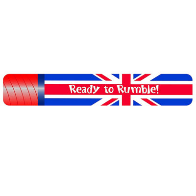Amscan Ready To ble Inflatable Foil Union Jack Sticks (Pack of 2) Red ...