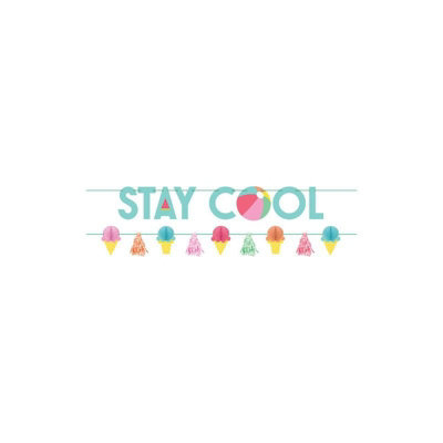 Amscan Stay Cool Letter Summer Banner Multicoloured (One Size)
