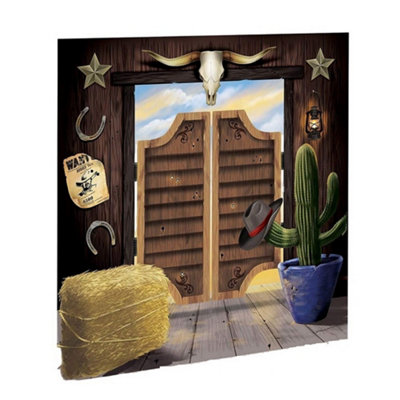 Amscan Western Scene Setters Brown (One Size) | DIY at B&Q