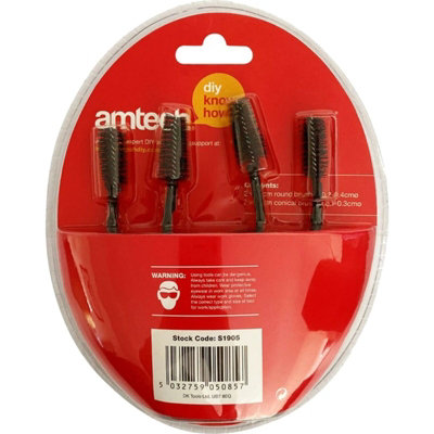 Amtech 4pc Flexible Drain Unblocker Cleaner Clog Remover Sink Shower ...