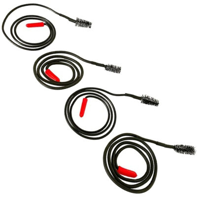 Amtech 4pc Flexible Drain Unblocker Cleaner Clog Remover Sink Shower ...