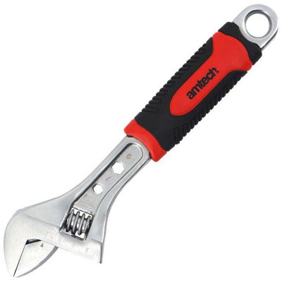 Amtech Adjustable Wrench Injected Grip 10'' One Colour (One Size)