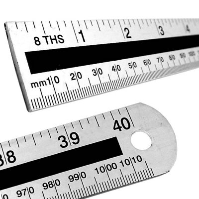 Amtech Aluminium Metal Ruler 1m 100mm