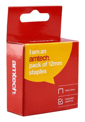 Amtech B3727 1000 12mm Staples