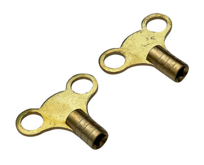 Amtech C3110 2 Piece brass radiator key set