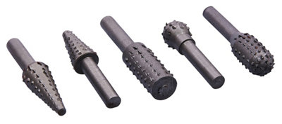 Amtech E1500 5 Piece rotary burr set
