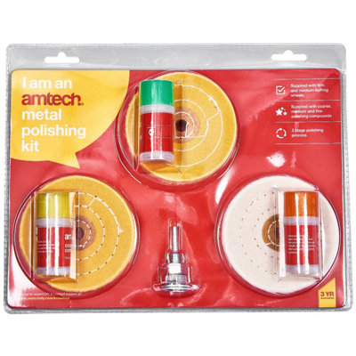 Amtech E2610 3 Piece metal polishing set