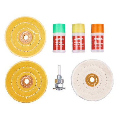 Amtech E2610 3 Piece metal polishing set