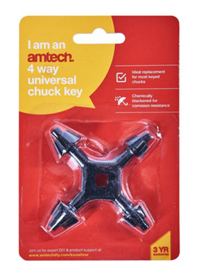 Amtech F0650 4-Way universal chuck key