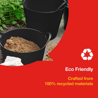 Amtech - Flexi Tub for Carrying Water, Soil, Bricks, Super Strong ...