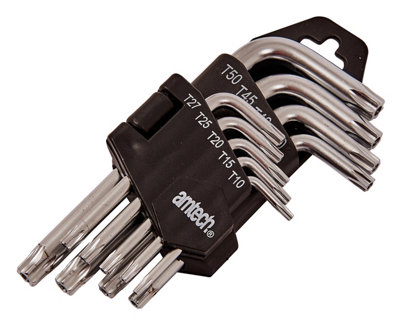 Amtech I9130 9 Piece L-type Torx key set
