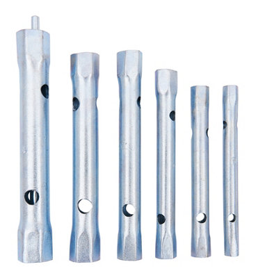 Amtech K1150 6 Piece tubular box spanner set with Tommy bar