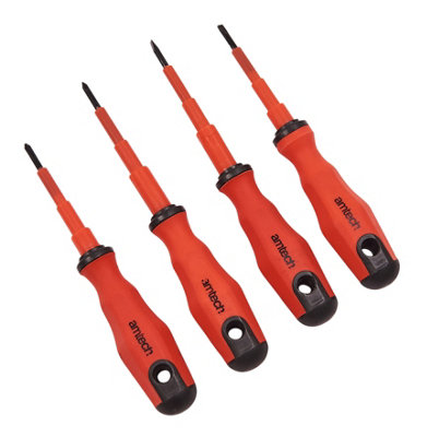 Amtech L0870 4 Piece Screwdriver Set | DIY at B&Q