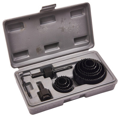 Amtech M1550 11 Piece circular hole saw kit