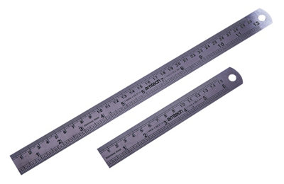 Amtech P5170 2 Piece steel ruler set