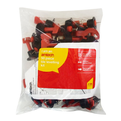 Amtech S4465 50 Piece tile levelling kit