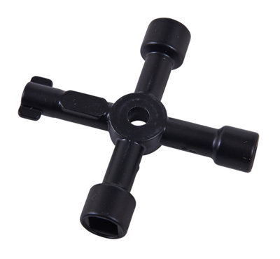 Amtech S4600 4-Way Plumbing Key, Multi-functional Utility Key, Radiator ...