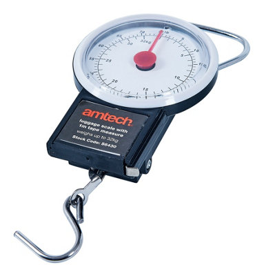 Amtech S6430 Luggage scale with 1m tape
